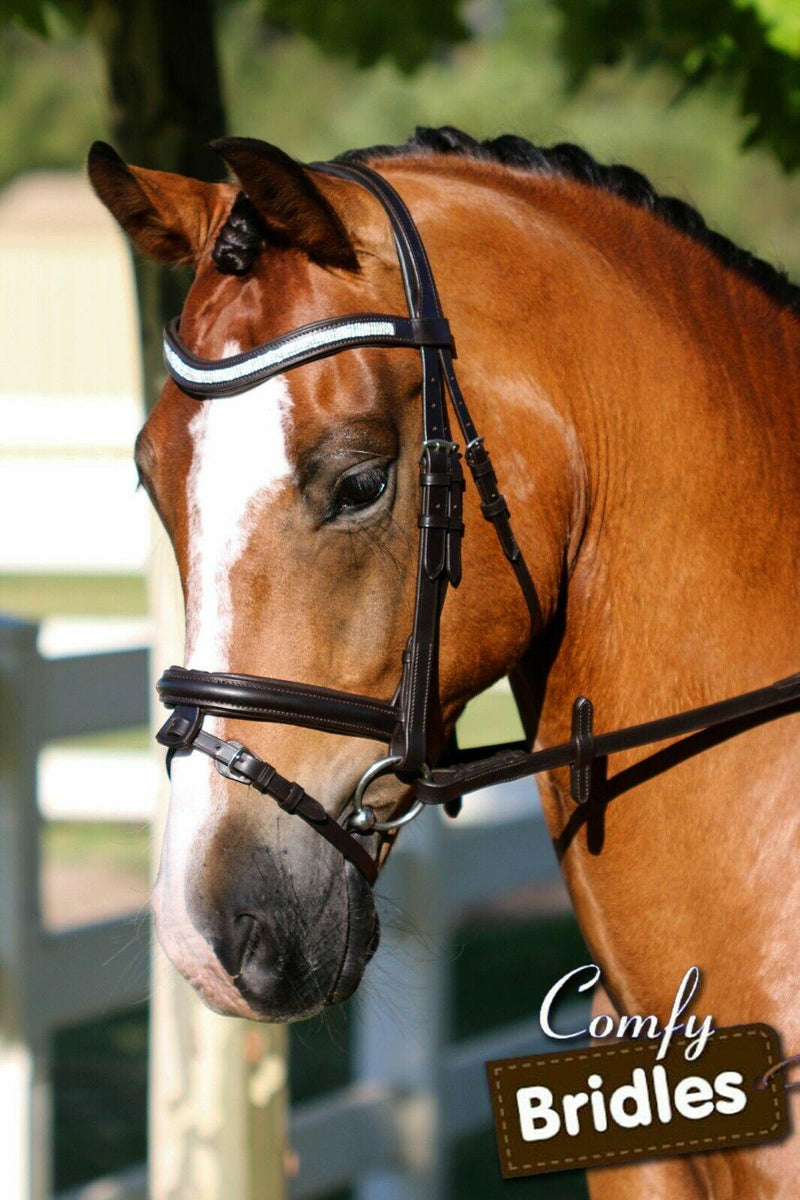 4-Row Crystal Wave Snaffle Bridle | FF Equestrian AU